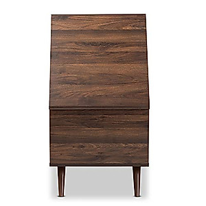 Baxton Studio Pet Houses, Walnut/Grey