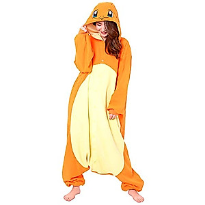 SAZAC Kigurumi - Pokemon - Charmander - Onesie Jumpsuit Halloween Costume - Adult XL Size