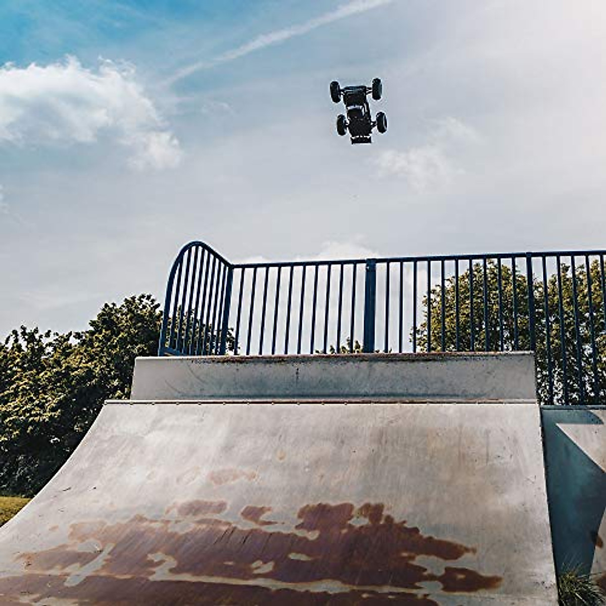 ARRMA 1/8 Notorious 6S V5 4WD BLX Stunt RC Truck with Spektrum Firma RTR (Transmitter and Receiver Included, Batteries and Charger Required), Black, ARA8611V5T1