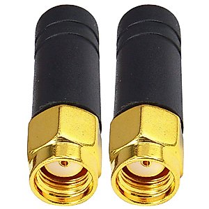 FPV Small WiFi Antenna 2.4GHz Bluetooth Mini WiFi Antenna Wireless Omni Thumb Antenna mmdvm Network Router RP SMA Male TX RX Mini RHCP Racing Drone Antenna for Multicopter Back Up Camera Pack of 2