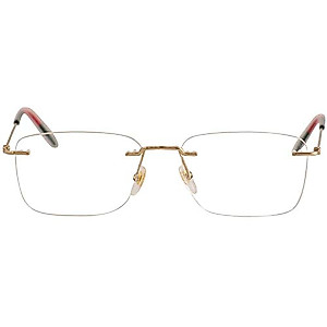 Gucci GG 0399O 002 Light Gold Metal Rimless Eyeglasses 56mm