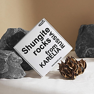 Karelia Shungite Pendant - Circle Base - Wearing this Shungite Necklace Improves and Protect Your Energy Flow - Stone from Russian Mine