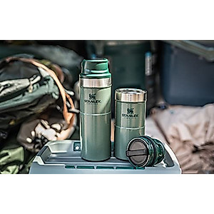 Stanley Trigger Action Travel Mug 0.25L / 8.5OZ Hammertone Green – Keeps Hot for 3 Hours - BPA-free Stainless Steel Thermos Travel Mug for Hot Drinks - Leakproof Reusable Coffee Cups