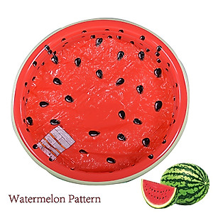 Kiddie Pool, Watermelon 3 Ring Inflatable Pool for Kids, Ideal Water Pool in Summer, 45 Inches Inflatable Swimming Pool, for Ages 3+