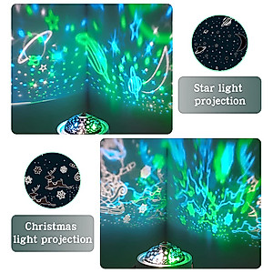 SHUYUNI Humidifiers for Kids & Baby Bedroom, 630ml Portable Cool Mist Humidifiers, 360° Rotation Projector, 6-Color Starry Night Light, Whisper-Quiet, Waterless Auto-Off, BPA Free, Christmas Gift