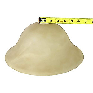 LIGHTACCENTS Alabaster Amber Glass Lamp Shade Replacement for Floor Lamps - Lamp Shade for Floor Lamps with Medium Base E26 Socket- Floor Lamp Shade - Floor Lamp Replacement Glass (Amber Marble)