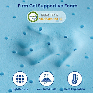 FP FLEXPEDIC FLEXEDIC 2 Inch Mattress Topper King, Premium Soft Topper for Cooling Sleep, Non-Slip Design with Removable & Washable Cover, CertiPUR-US Certified