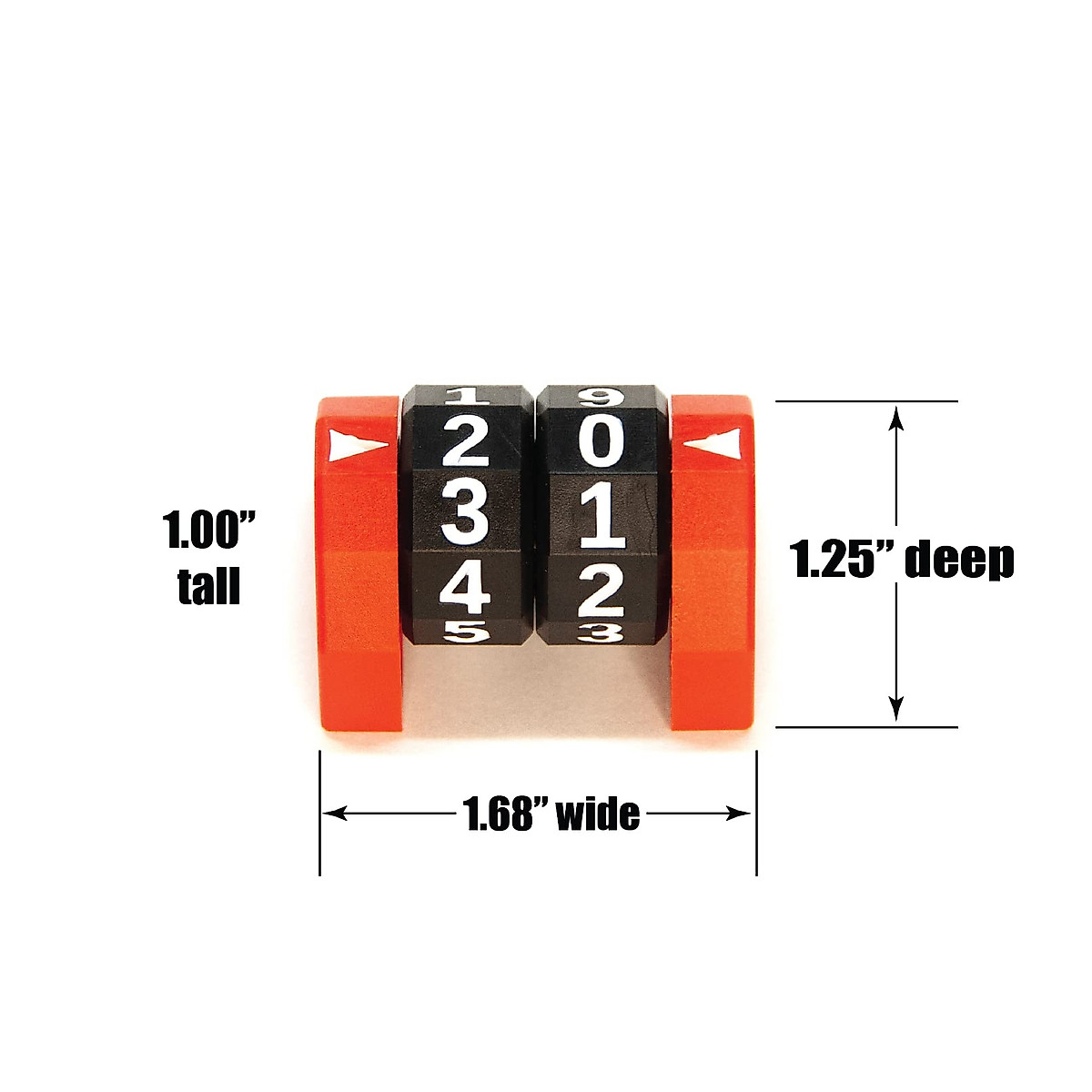 Life Counter / Wound Counter - Number dial - Two Dial Red - MTG, Warhammer 40k, D&D, or Other Tabletop Games - Phoenix Fire Gaming