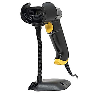 TEEMI 2D Barcode Scanner USB Wired Handheld Automatic QR Data Matrix PDF417 bar Codes Imager for Mobile Payment Computer Screen Scan (Stand Included)