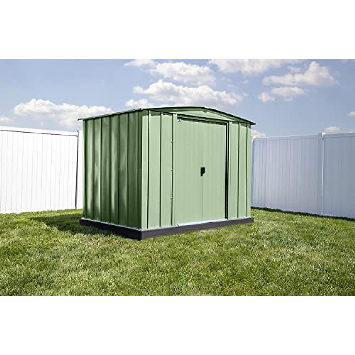 Arrow Classic Steel Storage Shed, 8x6, Sage Green