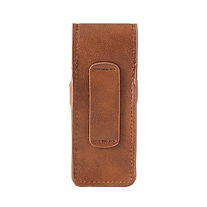 ChapLithe Premium Leather Sheath for Leatherman Wave/Wave plus, Free P2/ P4, Skeletool, Multi-Tools Case.(Medium)