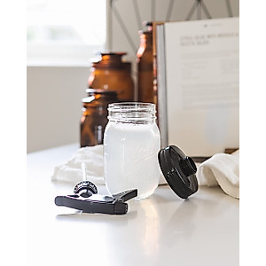 Jarmazing Products Mason Jar Sprayer – Black – With 16 Ounce Ball Mason Jar – 2 Pack!