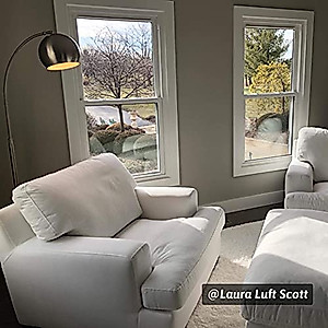 VONLUCE Modern Arc Floor Lamp with 360° Rotatable Hanging Shade, Adjustable Nickel Standing Reading Light with Marble Base, Contemporary Arch Metal Pole Task Lamp for Living Room Couch Sofa, 70 Inch