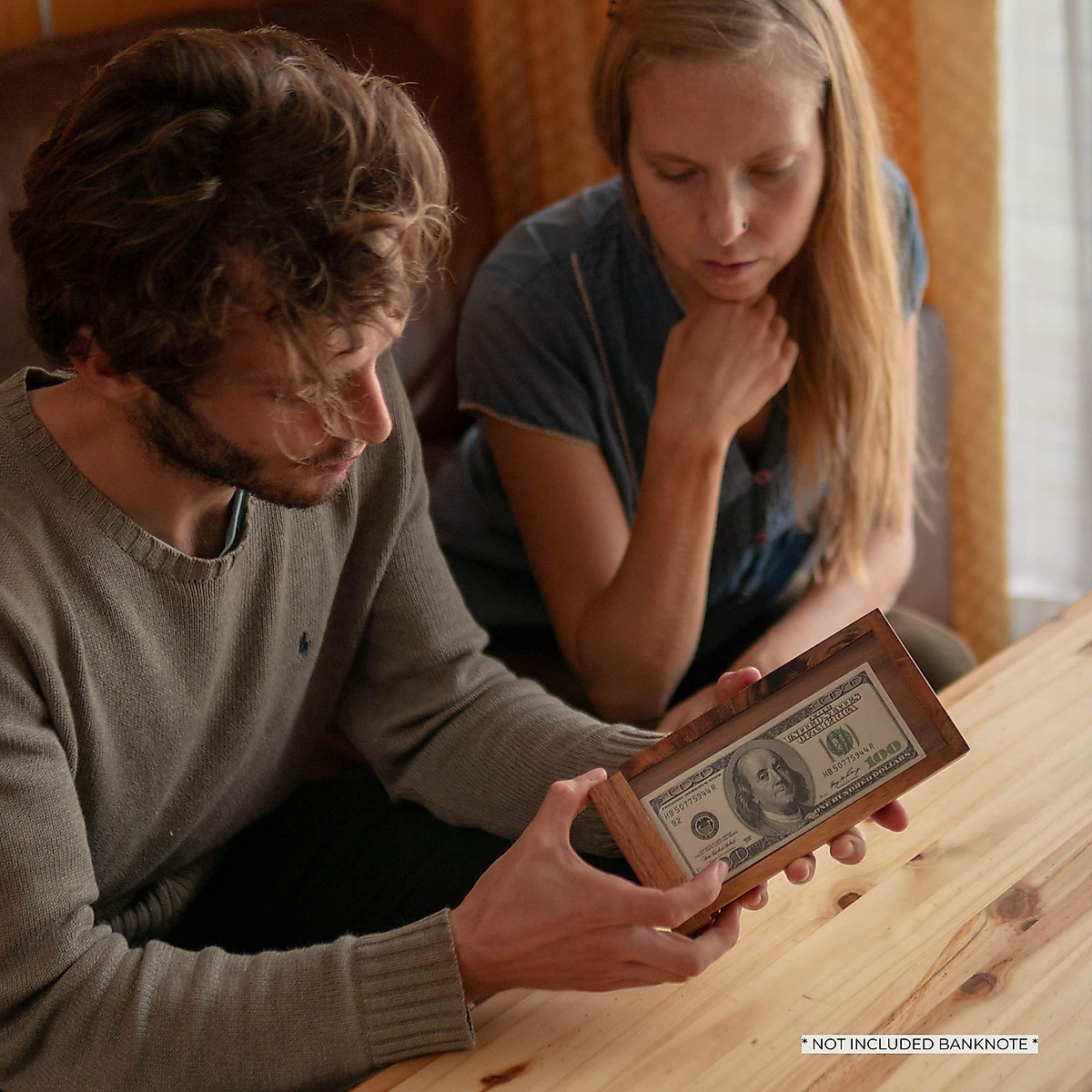 BSIRI ATM Puzzle Box for Adults- Secret Box Brain Teaser Wooden Puzzle Boxes with Hidden Compartments. Ideal Mystery Box, Money Box, Jewelry Box, 3D Puzzle Lock Box, Gift Card, and Money Puzzle Box