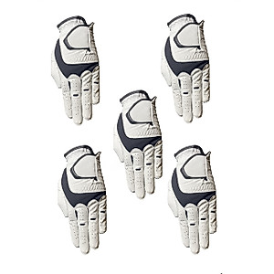 5 - All Weather Synthetic Golf Gloves (2XL, 5 Pack - Worn on Left Hand)