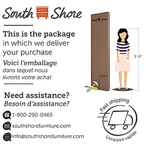 South Shore Artwork Craft Table with Storage, Pure White