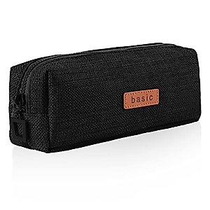 Oyachic Pencil Case Large Capacity Pencil Pouch Zipper Pencil Bag Canvas Pen bag Student Stationery Box Makeup Pouch Cosmetic Bag Office School Supplies