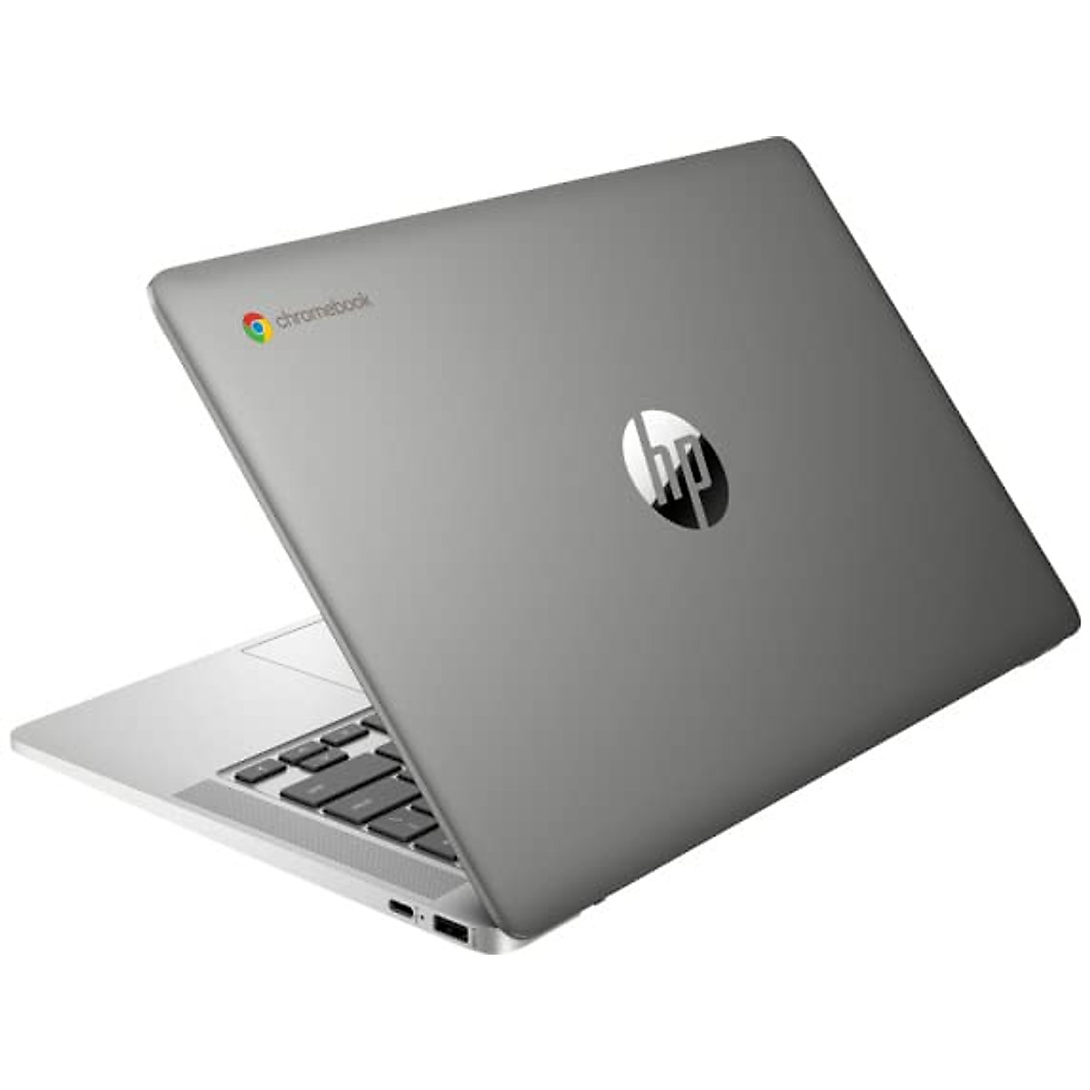 2022 Newest HP Chromebook Laptop, 14" HD Screen, AMD 3015Ce Processor, 4GB RAM, 32GB eMMC Flash Memory, Webcam, WiFi, Bluetooth, Fast Charge, Chrome OS, Mineral Silver (Renewed)