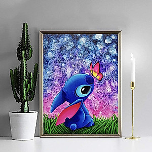 Diamond Painting Kits for Adults Kids 5D DIY Diamond Art Kits Round Full Drill Paint with Diamonds Crystal Rhinestone Cross Stitch Cartoon Picture Arts and Craft