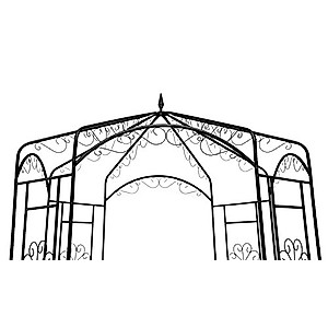 1. GO Steel Garden Arch, 8' High x 5'2" Wide, Garden Arbor for Various Climbing Plant, Outdoor Garden Lawn Backyard Gazebo