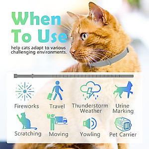 Cat Calming Collar 4 Pack Calming Collar for Cats Adjustable Lengths Pheromone Collar for Cats Lasts 60 Days Calming Cat Collar to Anxiety Relief, Stress Relief