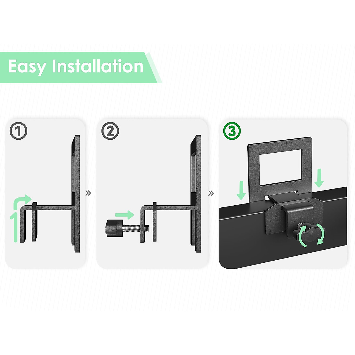 QEROMY Non-Slip Mattress-Gaskets, Mattress-Slide-Stopper, Mattress-Holder for Metal Bed Frame, Wide Adaptability & Adjustable Size, 6 PCS, Black