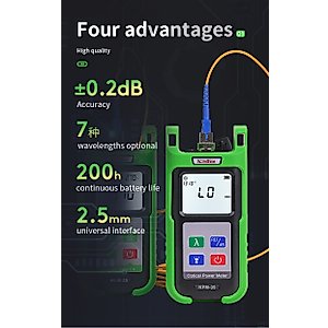 KomShine KPM-35 Optic Fiber Power Meter with Measurement Range -70~+10dBm, Self Calibration Function