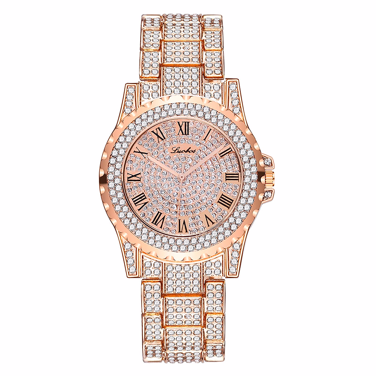 Women's Watch,Fashion Female Steel Belt Analog Sport Quartz Wrist Watch Colorful Glass Watch