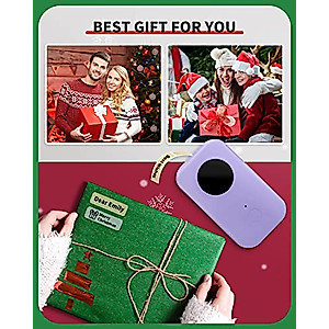 Phomemo Label Makers, D30 Portable Label Printer, Sticker Printer Ideal for School Supplies, Home&Office, Inkless Label Maker Machine with Tape, Multiple Font Styles & Templates, Purple