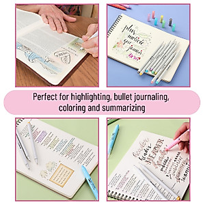 Mr. Pen- Bible Gel Highlighters and Fineliner Pens No Bleed, Pastel Colors, 18 Pcs, Bible Journaling Kit, Bible Highlighters and Pens No Bleed, Bible Pens, Gel Highlighters, No Bleed Highlighters.