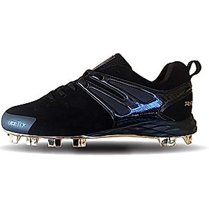 Rawlings Men's Conquer Low Baseball Shoe, Black, 6.5 D US