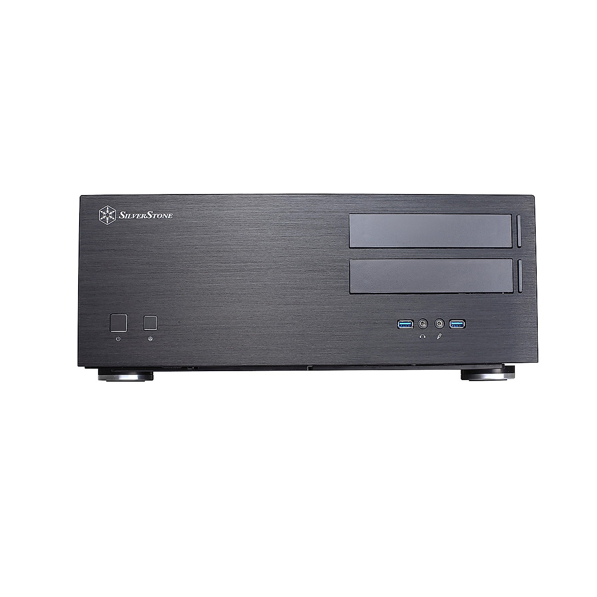 SilverStone Technology GD08B Home Theater Computer Case with Aluminum Front Panel for E-ATX/ATX/Micro-ATX Motherboards GD08B-x