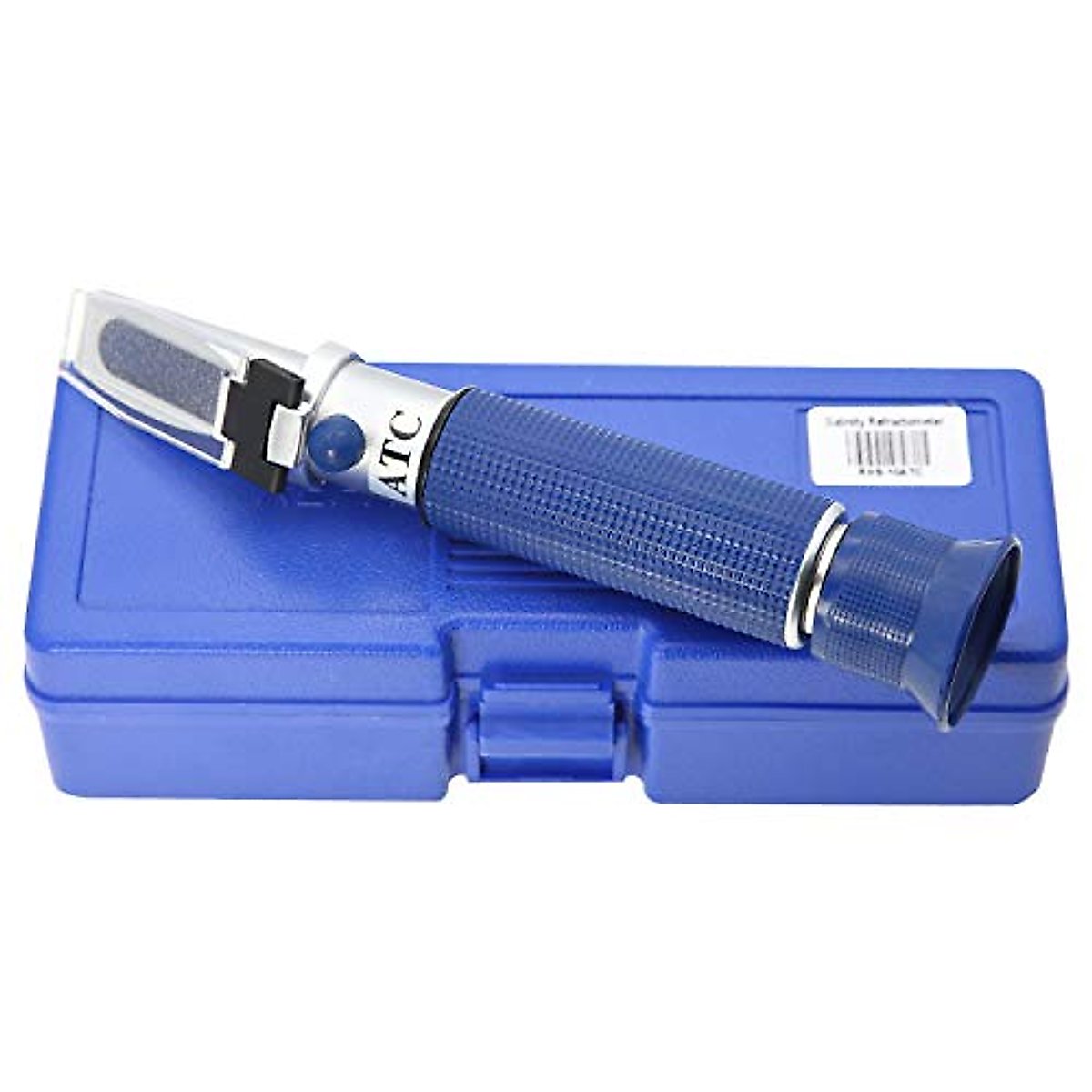 Salinity Refractometer for Aquarium Fish, Salt Water Testing, Dual Scale Salinity Tester PPT& Specific Gravity Saline Seawater Refractometer Hydrometer with ATC, Made of Copper Not Cheap Aluminum