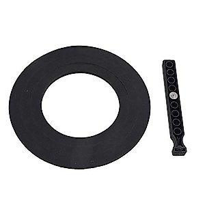 Yibuy Black 4" 5" 6" Bass Drum Adjustable Port Hole Rings for Bass Drum Percussion