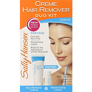 Sally Hansen Facial Hair Creme Remover Kit 1 ea (Pack of 8)