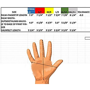 Leather Gardening Gloves by Fir Tree. Premium Goatskin Gloves With Cowhide Suede Gauntlet Sleeves. Perfect Rose Garden Gloves. Men's and Women's Sizes. M-8 (See Size Chart Photo)