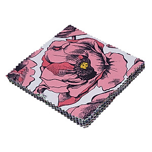 Soimoi Precut 10-inch Floral Prints Cotton Fabric Bundle Quilting Squares Charm Pack DIY Patchwork Sewing Craft- Multicolor-VB