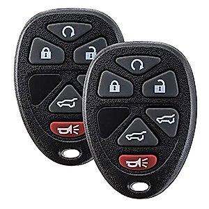 Pilida Keyless Entry Remote Car Key Fob Compatible with 2007-2014 Chevy Tahoe/Suburban| Cadillac Escalade 15913427| OUC60270 Set of 2