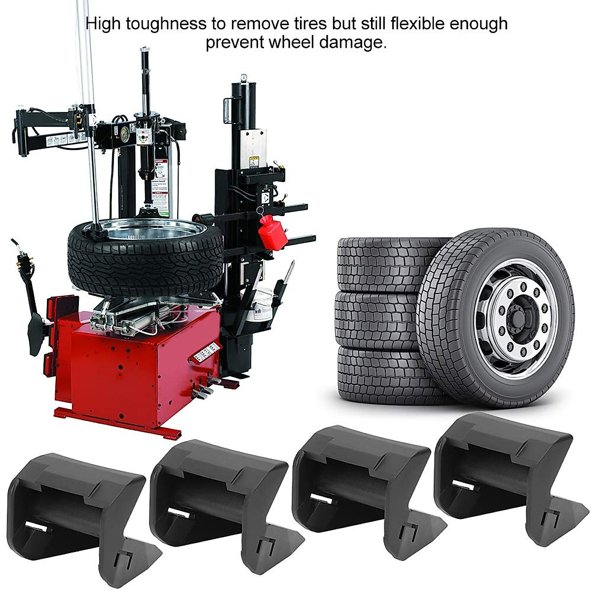 Jaw Protectors,4Pcs ST4027645 Jaw Protectors Guard Protective Covers Tire Changer Clamp Cover