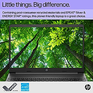 HP 15 inch Laptop, FHD Display, Intel Core i3-1215U, 8 GB RAM, 128 GB SSD, Intel UHD Graphics, Windows 11 Home in S Mode, 15-dy5599nr (2023)