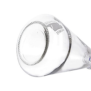 Moonetto 3 Pack 1000ml Narrow Mouth Graduated Lab Erlenmeyer Glass Flask with Orange Screw Cap