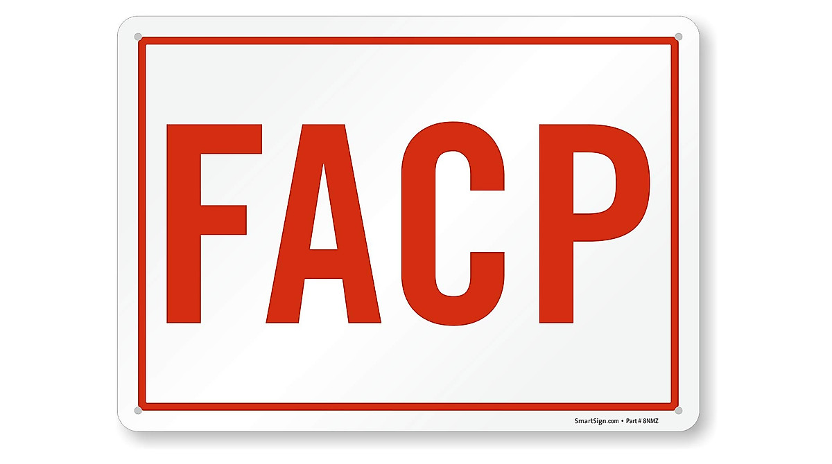 SmartSign "FACP" Sign | 10" x 14" Aluminum — 🛍️ The Retail Market