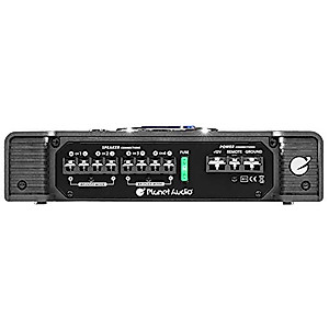 Planet Audio AC1200.4 4 Channel Car Amplifier - 1200 Watts, Full Range, Class A/B, 2-4 Ohm Stable, Mosfet Power Supply, Bridgeable