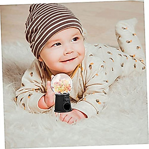 NOLITOY 8Pcs Mini Machine gumballs Machine Kids Vending Machines Mini Plastic containers Mini Gumball Machine Piggy Bank Plastic Candy Dispenser Automatic Candy jar