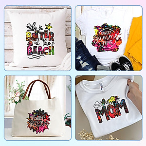 Tintnut Splash Heat Transfer Vinyl Roll - 12 Inch * 5ft Mutilcolor Watercolor Ink Patterned HTV Splatter Iron On Vinyl DIY T-Shirts Hats Clothes Canvas Bags for Cricut or Silhouette Cameo