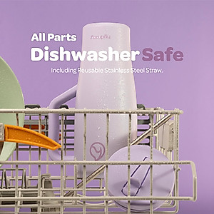 Hydracy Soulmate 40oz Tumbler with Handle and Flip Straw - 100% Leakproof Reusable Insulated Cup with Stainless Steel Straw - Cupholder Friendly Rubber Base Travel Mug - Gifts for Women & Men