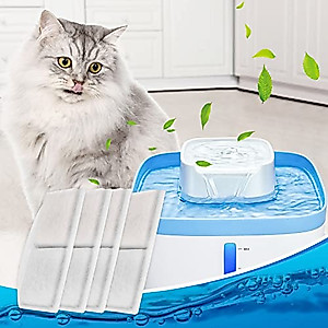 MyfatBOSS Pet Fountain Filter Replacement, 12 Packs Cat Water Fountain Filter, Pet Fountain Carbon Filters Compatible with 100oz/3L Automatic Pet Fountain