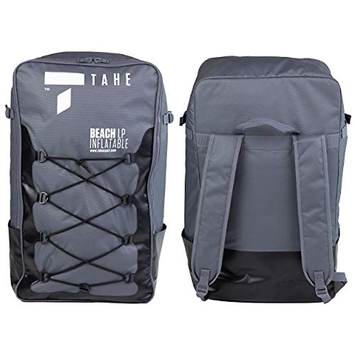 TAHE Beach LP2 Premium Inflatable 2 Person Kayak Complete Package Including Kayak, Seats (2), Paddles (2), Pump and Travel/Storage Bag, Blue (107255)