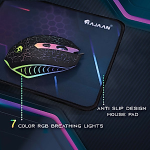 Dell Gaming OptiPlex Desktop RGB Computer PC, Intel Core i7, AMD RX 550 4GB GDDR5, 16GB RAM, 512GB SSD, 24 Inch HDMI Monitor, RGB Keyboard Mouse and Headset, WiFi, Windows 10 Pro (Renewed)