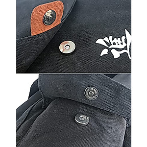 Soutrend AOT Anime Canvas Backpack Mens College School Bag Black Bookbag Drawstring Flap Back Pack Printed Daypack